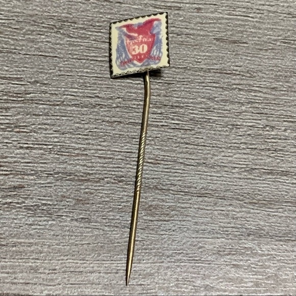 Vintage | Jewelry | Vintage Postage Stamp Stick Pin | Poshmark